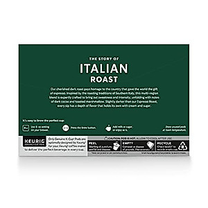 Starbucks K-Cup Coffee Pods—Dark Roast Coffee—Italian Roast for Keurig Brewers—100% Arabica—6 boxes (60 pods total)