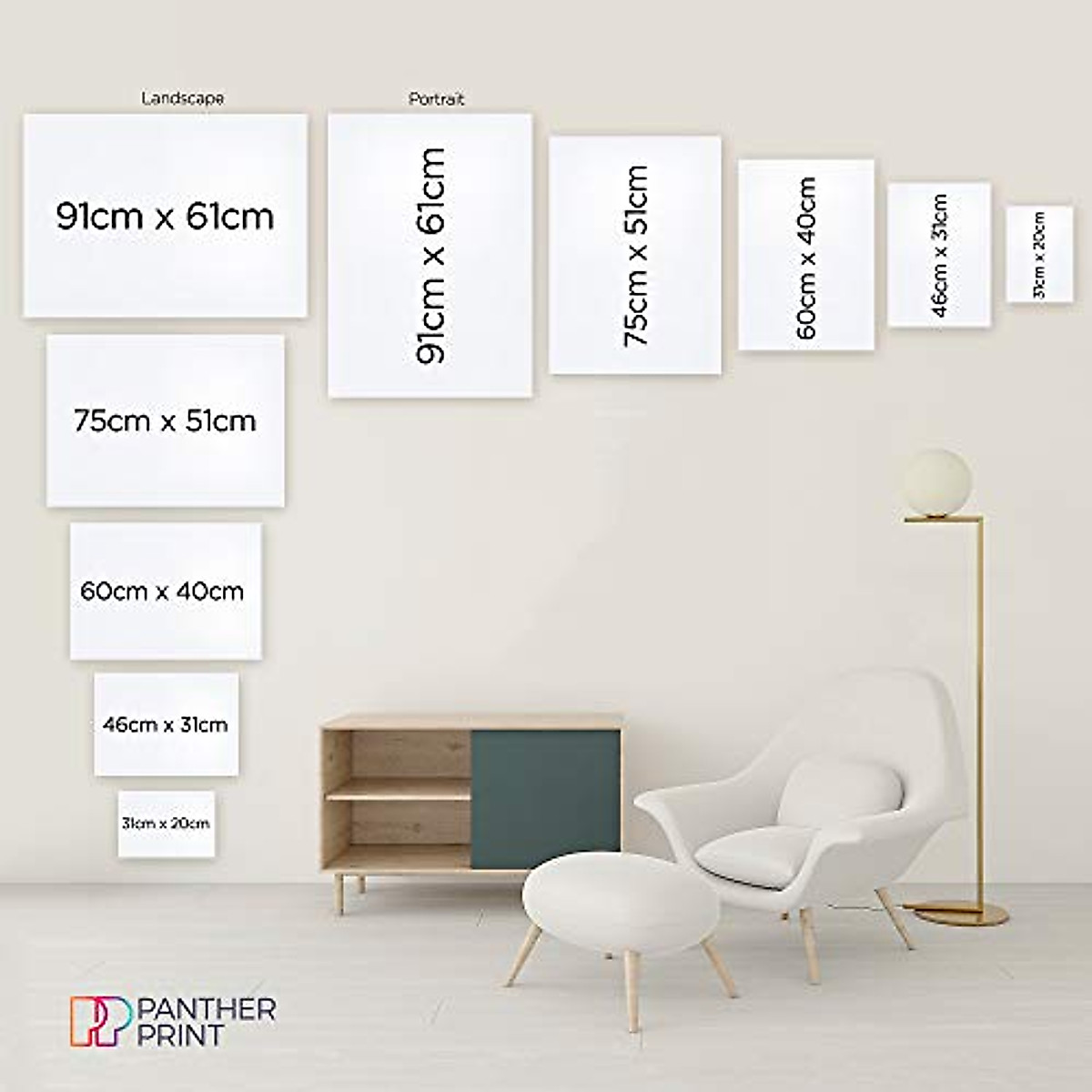 Panther Print, Canvas Wall Art, Yoda and the Hulk Comic Book Movie, Avengers Superhero Picture Prints, Print for Special Occasions (76x51cm)