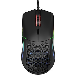 Glorious Model O Wired Gaming Mouse 67g Superlight Honeycomb Design, RGB, Pixart 3360 Sensor, Omron Switches, Ambidextrous - Matte Black