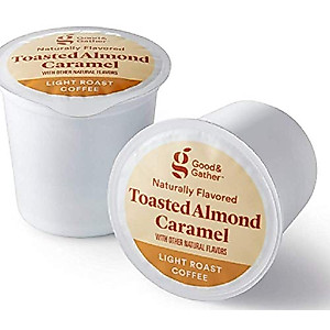 Granny's Pantry Good and Gather Naturally Flavored Single Serve Coffee Pods Bundle of 4 Limited Edition Flavors Cinnamon Vanilla Toasted Almond Caramel Salted Carmel and Vanilla Bean Brulee Fair Trade Certified,16 Count(Pack of 4)