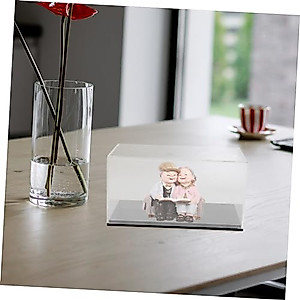HOMSFOU Box Display Case Toys Acrylic Case Display Handicrafts Storage Case Acrylic Containers Figure Case Handicraft Case Handicrafts Case Puppet Model Artwork Protective Case Movable