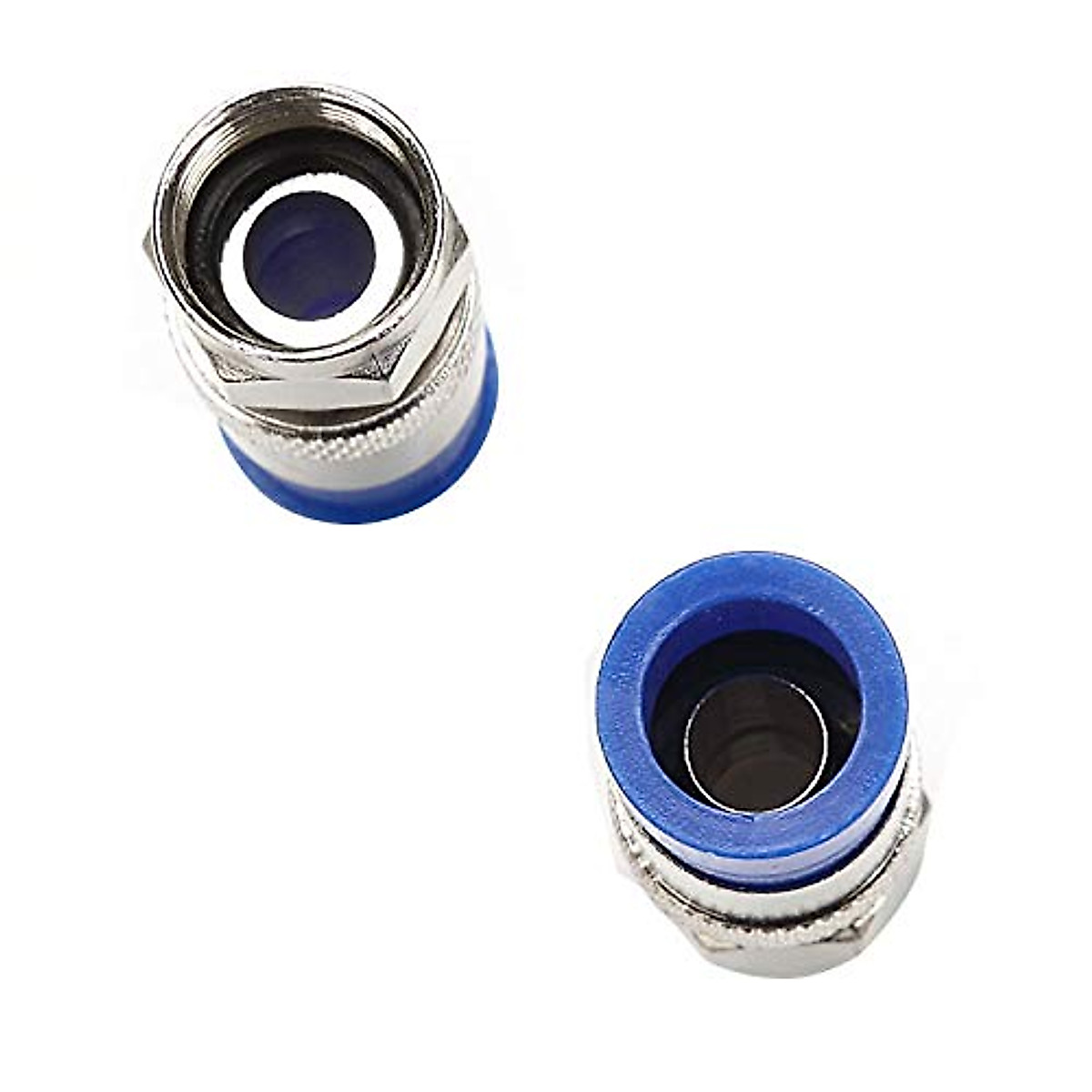 TLS.eagle RG6 Compression F Type Straight Antenna Cable Connector Coax Adapter Pack of 30