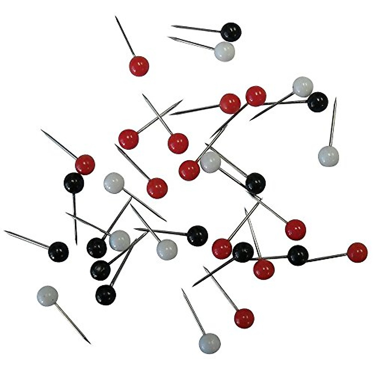 Office Depot Map Pins, Assorted, Pack Of 100, ODMPNS-100