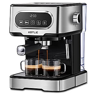 KOTLIE 20 Bar Espresso Machine: Coffee Maker with Milk Frother, Steam Wand,1.5L Removable Water Tank for Cappuccino and Latte