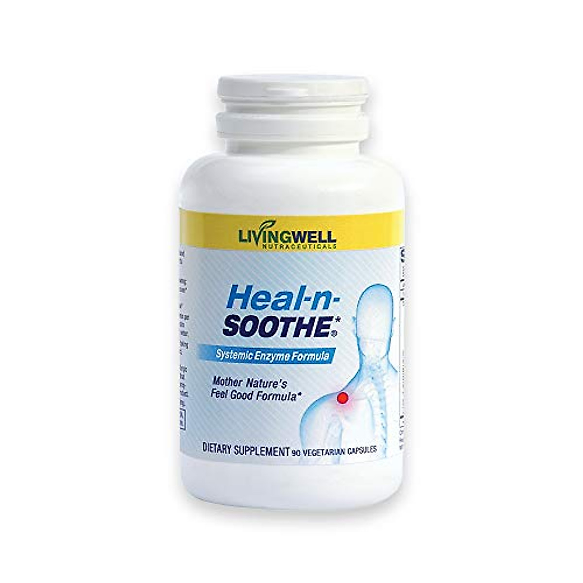 HEAL-N-SOOTHE Natural Joint Support Supplement - Proteolytic Enzymes for Maximum Joint Support and Back Support- 90 count for men and women