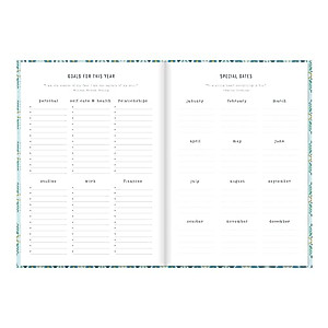 Letts Morocco Weekly/Monthly Planner, 12 Months, January to December, 2024, Sewn Binding, A5 Size, 8.25" x 5.875", Multilingual, Sky (C082391-24)