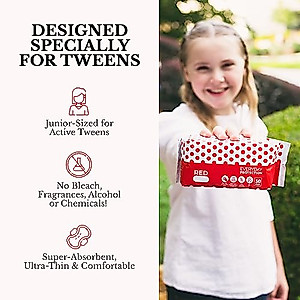 RedDrop Tween Everyday Pads - Reliable Backup for in-Between Days - Ideal for Girls Experiencing Discharge or Unexpected Bleeding