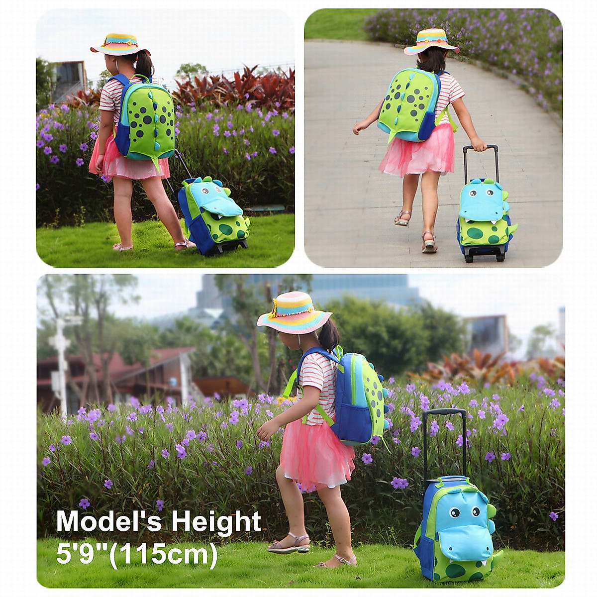 Yodo Little Kids School Bag Pre-K Toddler Backpack - Reflective Fins, Name Tag and Chest Strap, Shark