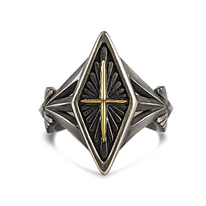 Cool Retro Vintage S925 Sterling Silver Punk Biker Gothic Sugar Cocktail Party Ring for Women Men,Thumb Index Middle Finger Boho Wide Ring Jewelry Gift for Him Her, silver, No Gemstone