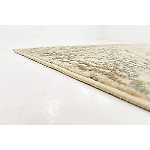 Unique Loom Tuareg Collection Area Rug - Sandstorm (8'Square, Multi/ Gray)