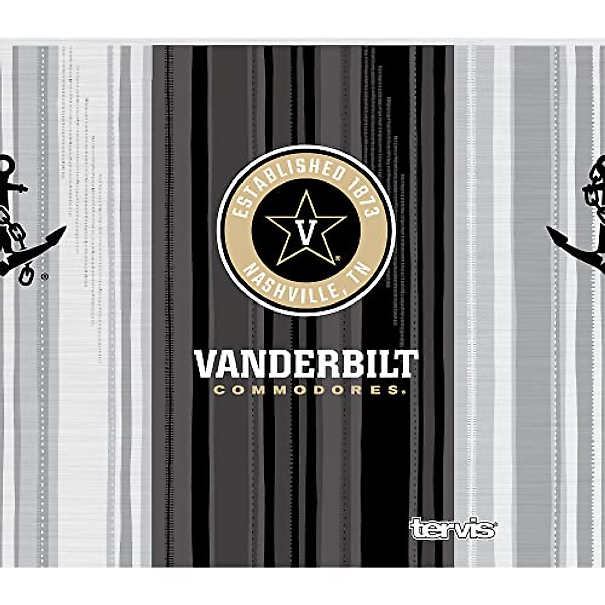 Tervis Vanderbilt University Commodores All in Triple Walled Insulated Tumbler, 24oz Wide Mouth Bottle, Stainless Steel