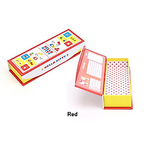 Bandal & Neoul KITTY's Red & Blue Stationery Storage Box (Kitty red)