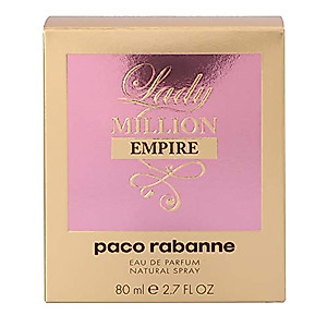 Paco Rabanne Lady Million Empire Fragrance For Women - Floral And Fruity Scent - Notes Of Magnolia And Orange Blossom - Lasting Aroma - Seductive And Classy - Deliciously Sweet - EDP Spray - 2.7 Oz