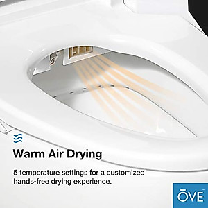 Ove Decors Virtuoso Bidet Toilet Built-in with Tank Elongated, Automatic Flushing, Heated Seat, Soft Close, ECO Mode with Remote Control