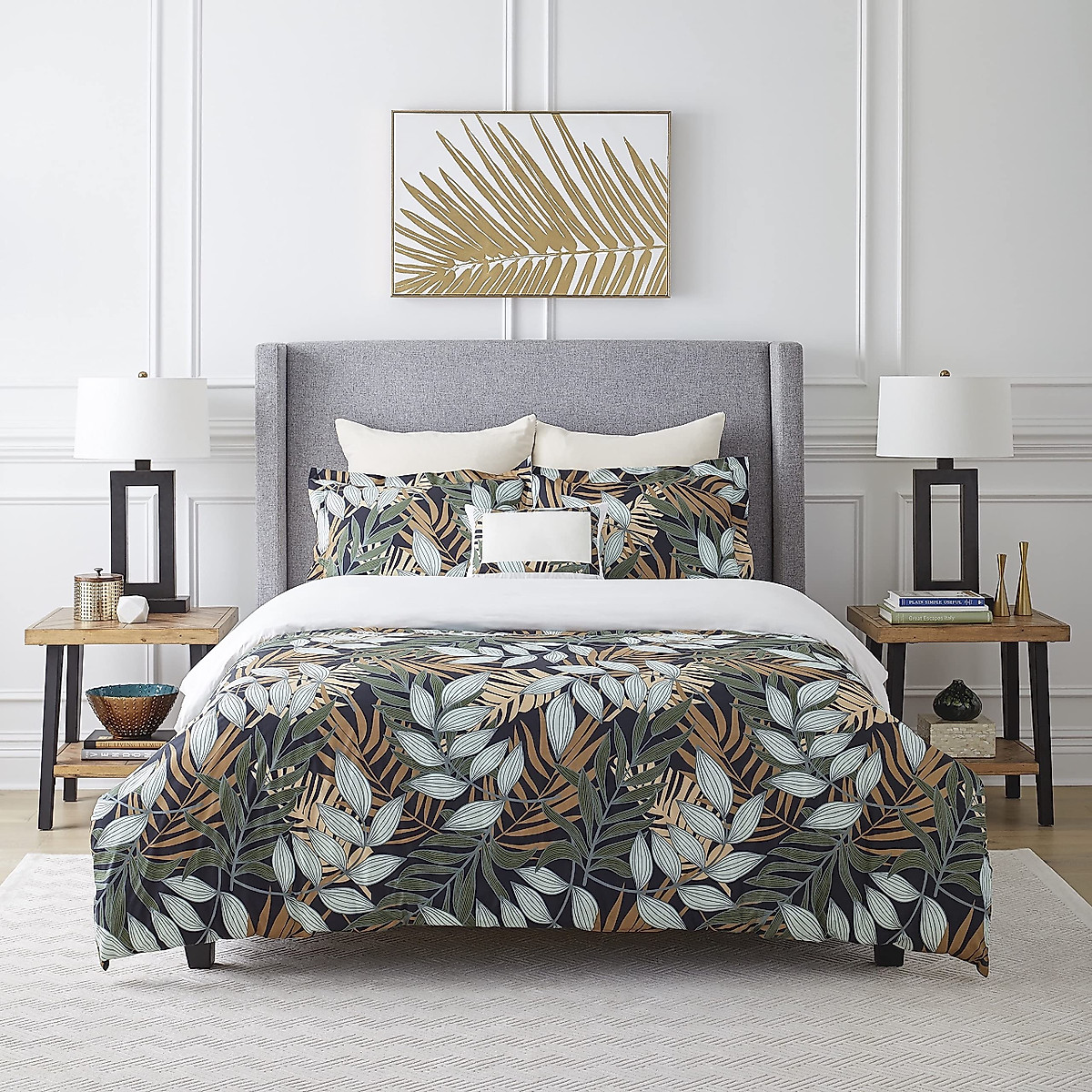 Tropical Nights Combed Cotton Printed Duvet Set
