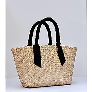 Urban Jungle Décor, Handmade Sustainable Straw Tote Bag, French/Moroccan Market Bag, Beach Bag for Women, Beach Accessories