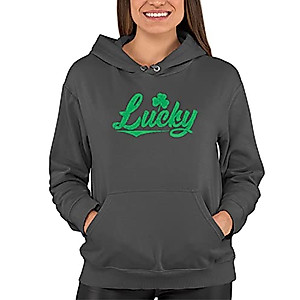 Go All Out 4X-Large Black Heather Mens Lucky Shamrock St. Patrick's Day Sweatshirt Hoodie