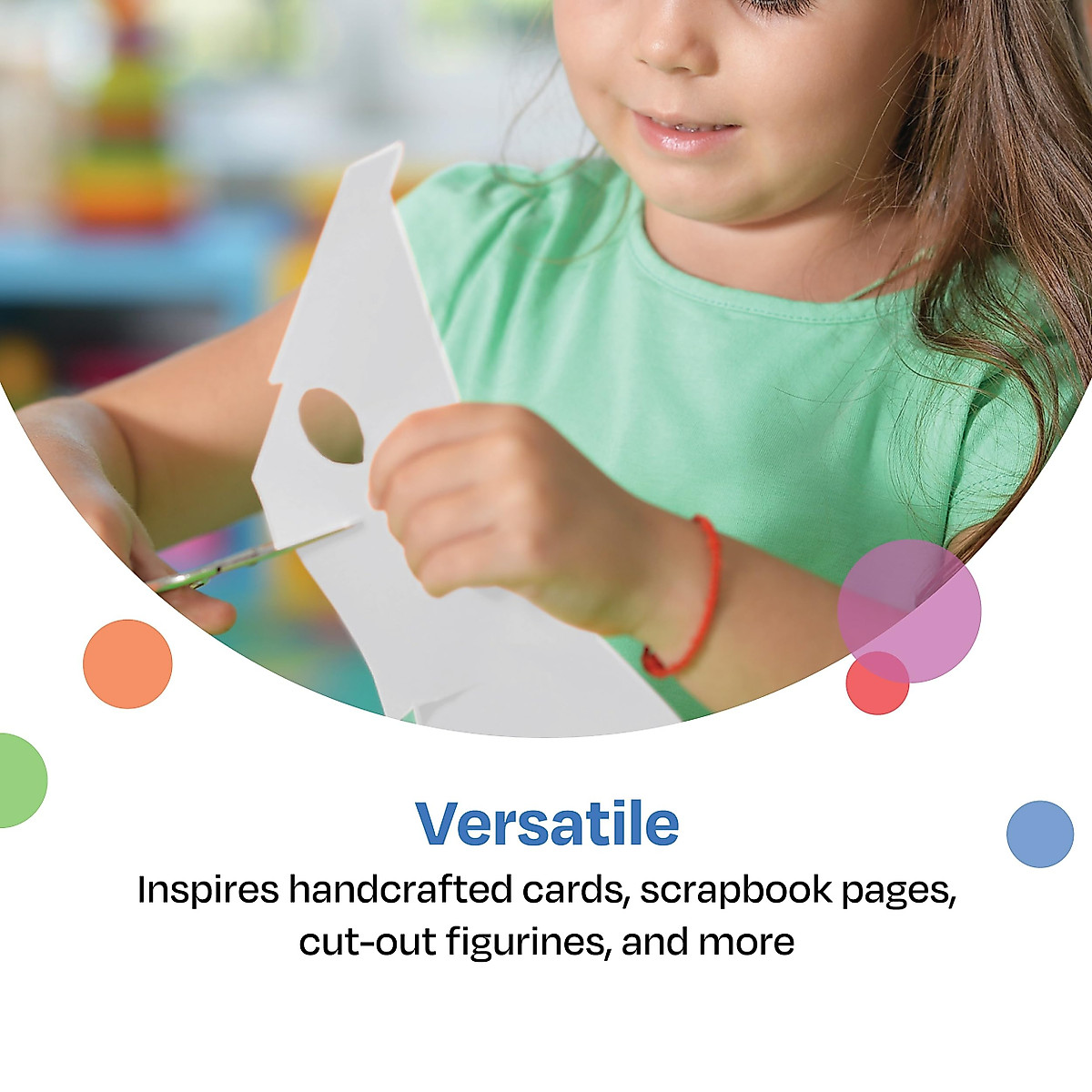 Childcraft Construction Paper, 9 x 12 Inches, White, 500 Sheets - 1465884