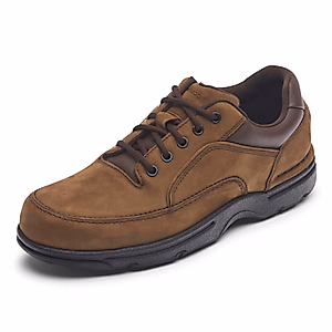 Rockport Men's Eureka Walking Shoe, Chocolate Nubuck, 12 Wide