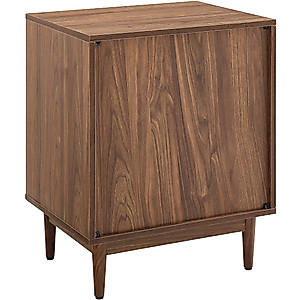 Crosley Furniture CF1117-WA Liam Mid-Century Record Storage End Table, Walnut