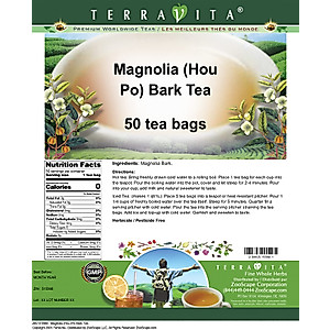 Magnolia (Hou Po) Bark Tea (50 tea bags, ZIN: 515568) - 3 Pack