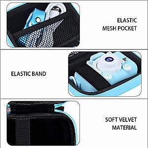 Leayjeen Kids Camera Case Compatible with Goopow/SGAINUL/Gofunly/ArtCWK and More Video Digital Camera Gift - Case for Toy Action Camera and Accessories(Case Only)