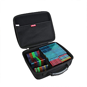 Hermitshell Hard Travel Case for PicassoTiles/Playmags 100 Piece Set 100pcs Magnet Building Tiles (Black)