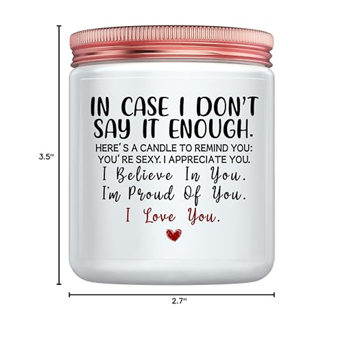 Gifts for Her Girlfriend Anniversary I Love You Gifts for Him Birthday Mothers Father's Day Christmas Valentine's Day Gifts for Wife from Husband Boyfriend Romantic Engagement Candle