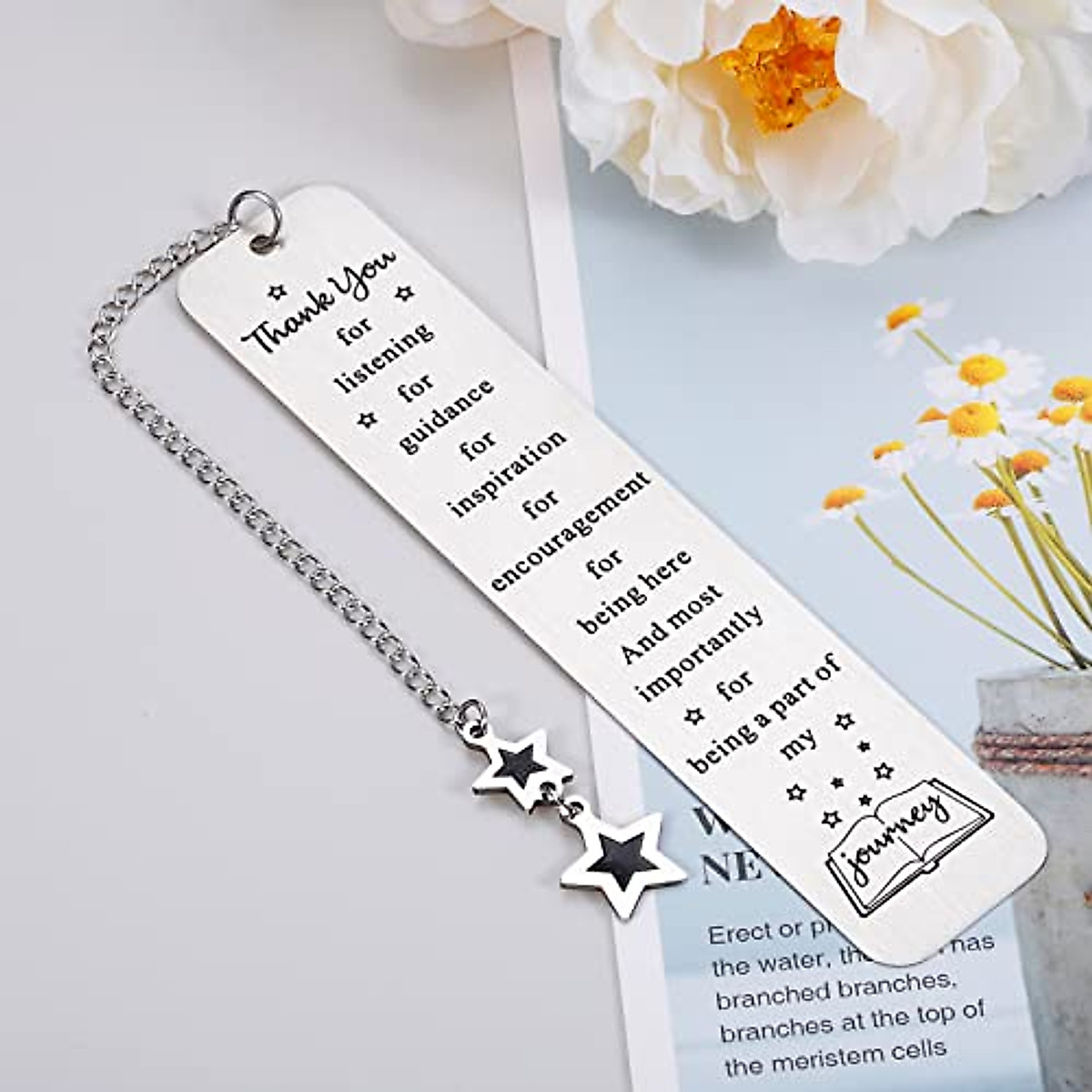 Thank You Gift Bookmark for Mentor Boss Supervisor Teachers Leaving Going Away Retirement Gifts for Colleague Coworker Appreciation Gift for Coach Christmas Birthday Present for Mom Dad Women Men
