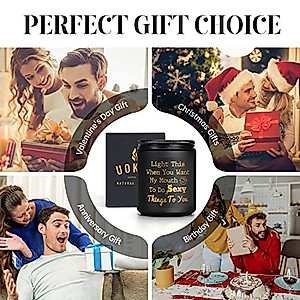 Lavender Scented Candle - Funny Gift for Boyfriend Husband Him Her Girlfriend Wife - Romantic I Love You Gift for Christmas Birthday Anniversary Valentines - Naughty Gifts for Men Women Couple Fiance