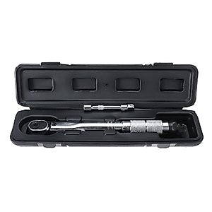 FreeTec 1/4" Drive Adjustable Click Torque Wrench 20-200 Inch-Pound