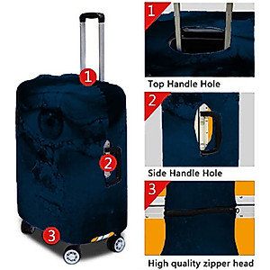Travelling Luggage Cover Washable Suitcase Protector Anti-scratch Suitcase cover Colorful Luggage suitcase protective cover Fits 18-30 Inch (S (18"-22" Cover), 02)