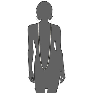 Sterling Silver White Freshwater Cultured A Quality Pearl Necklace (6.5-7mm), 18"