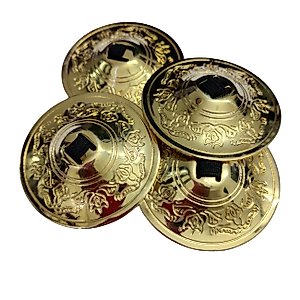 Belly Dancing Finger Zills Finger Cymbals 2 Pairs / 4 Pcs Golden