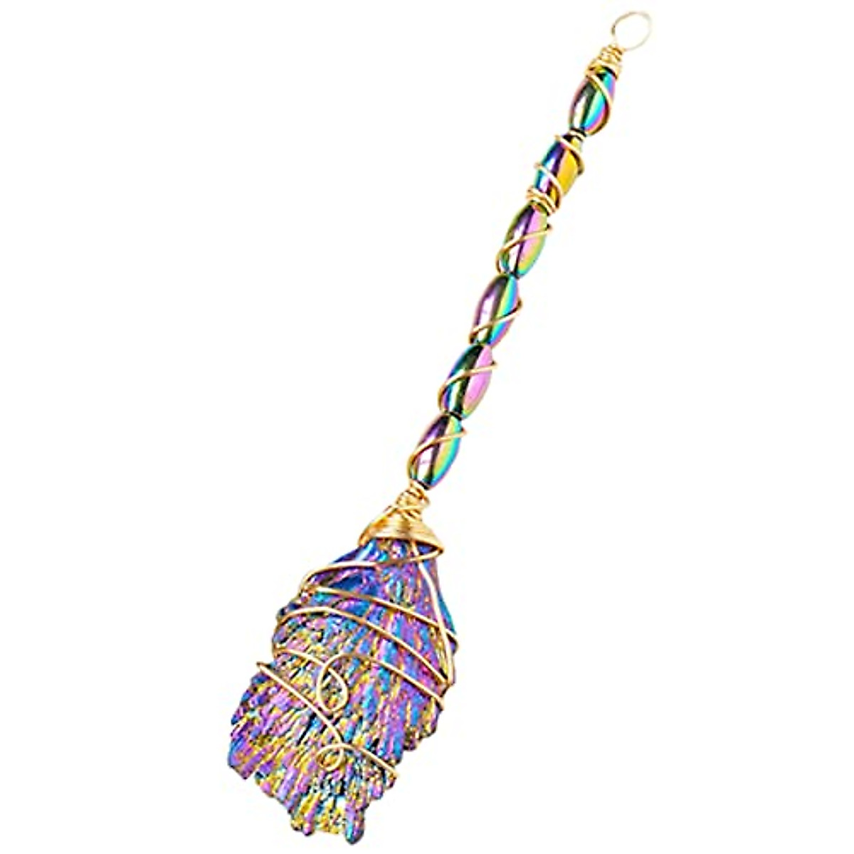 ARTIBETTER Desk Topper 5pcs Pendant Adornment Craft Cluster Material Shape Ornament Irregular Broom Specimen Handmade Random Mineral Stone Decor Crystal Hanging Dining Table Decor