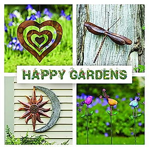 Happy Gardens Zen Stacked Rocks Sculpture | Cairn Statue Balancing Rock Stone Decor for Japanese Garden
