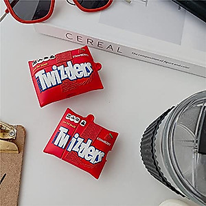 FooHOOK Cute Airpod Case, 3D Cartoon Funny Protection Case Covering The Skin Silicone Material, with Keychain for Airpods 1&2 (Twizders)