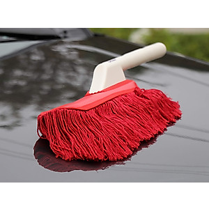 The Original California Car Duster California Car Duster 62443 Standard Car Duster with Plastic Handle, Red 25 Inch
