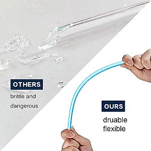 Replacement Straw for Stanley|Simple Modern|Owala 40 oz 30 oz Cup Tumbler, 10 Pack 12.13-In Long Reusable Straw with Cleaning Brush, Color, Dishwasher Safe, Plastic Straw for stanley cup accessories