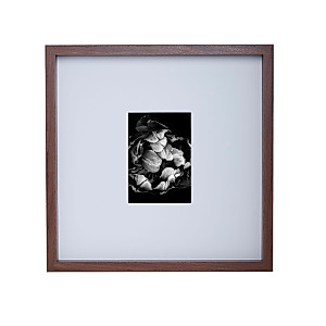 Mikasa Wood Gallery Wall Frame, 15x15 Matted to 5x7, 16x1.57x16 Inch, Walnut