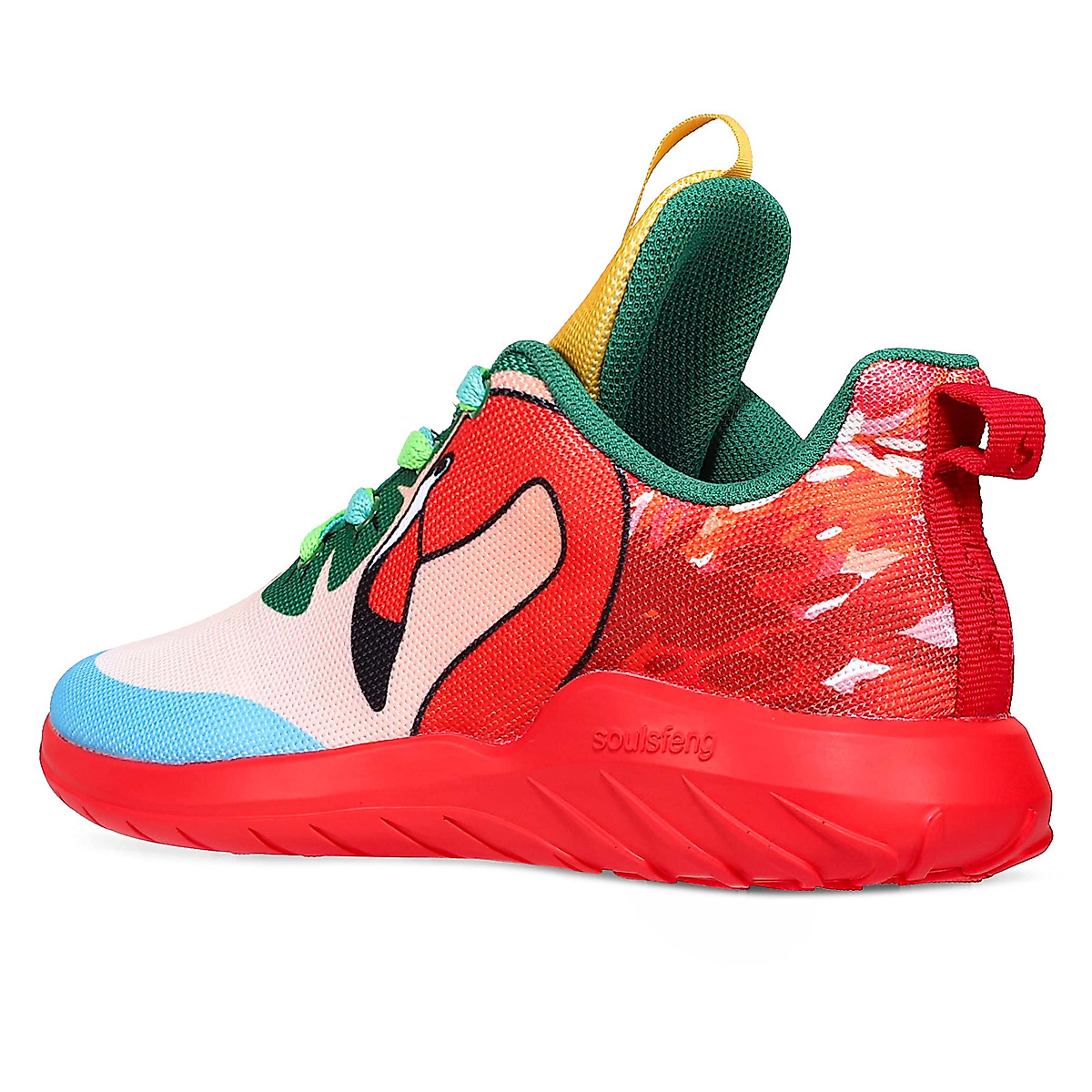 Soulsfeng Running Shoes for Men Breathable Lightweight Non Slip Sports Shoe Flamingoes Sneaker Mens Size 10