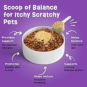 Dinovite for Cats Supplement - Immune + Digestive, Skin + Coat Support, Vitamins, Minerals, Omega 3, Enzymes, Probiotics. Reduces Shedding, Dry Skin, Itching, Stinking, Bald Spots, Seasonal Issues