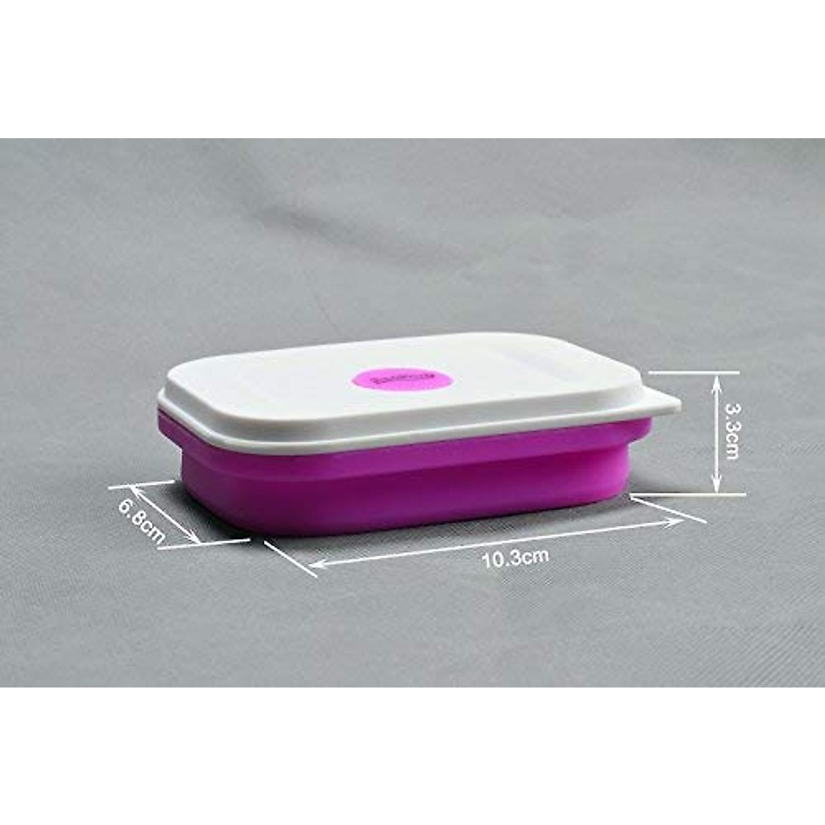 Sailing Premium Collapsible Silicone Lunch Box/Container, Super Convenient Stackable Food Storage Containers, Material Safe (Set of 4 with Silicone Cover, Multi Color)