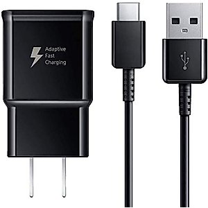Samsung Adaptive Fast Charger Compatible Samsung Galaxy S9 S9 Plus S8 S8 Edge S10 S20 A50 A51 A71 A20 A21 A20e A10e A11S Note 8 Note 9, Wall Charger Adapter Plug with USB Type C Cable