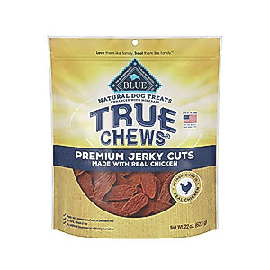 Blue Buffalo True Chews Premium Jerky Cuts Natural Dog Treats, Chicken 22 oz bag