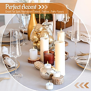 MTLEE Set of 60 White Pillar Candles Bulk 2 x 3, 2 x 5, 2 x 8 in Large Unscented Candle Tall Decorative Emergency Candles Big Cotton Wick Candle for Wedding Home Restaurant Spa Church Decoration