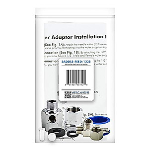 APEC Water Systems SADDLE-FEED-1238 Water Systems Feed Water Adapter 1/2" & 3/8" for Under Sink System