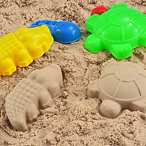 JOYIN 24 Pcs Beach Sand Toys Set Includes Sand Water Wheel, Sandbox Vehicle, Sand Molds, Bucket, Sand Shovel Tool Kits, Sand Toys for Toddlers Kids Outdoor Play (1 Bonus Mesh Bag Included)
