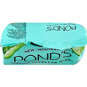 Pond's Vitamin Micellar Wipes For Dry Skin Hydrate Aloe Vera Removes Waterproof Makeup 25 Wipes