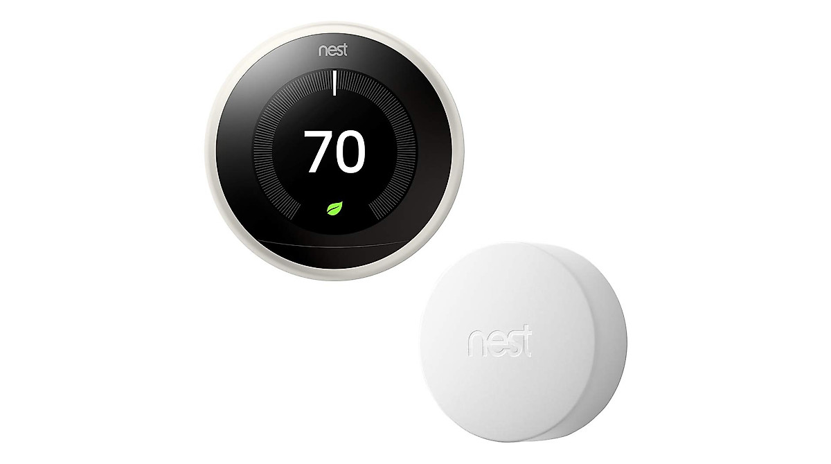 Nest Learning Thermostat with Temperature Sensor - Save Energy